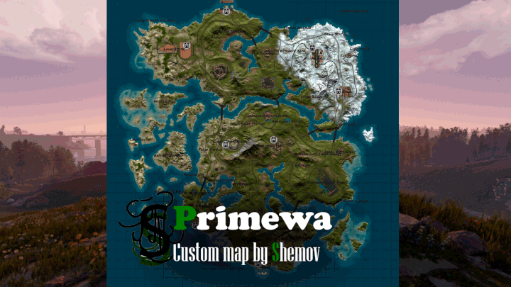 Primewa Island Custom Rust Map - Lone Design