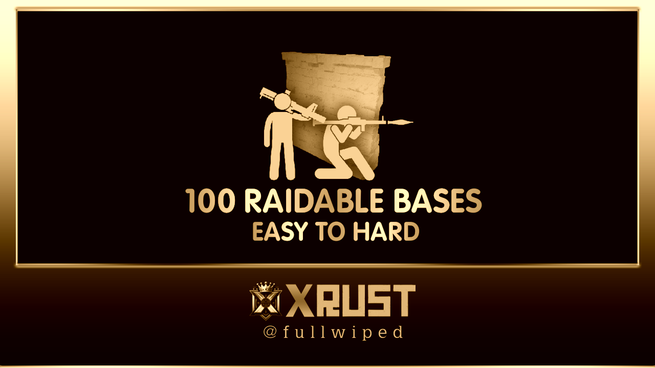 Raidable Bases Pack (100 Bases - Expanded Package, From Easy To Hard ...