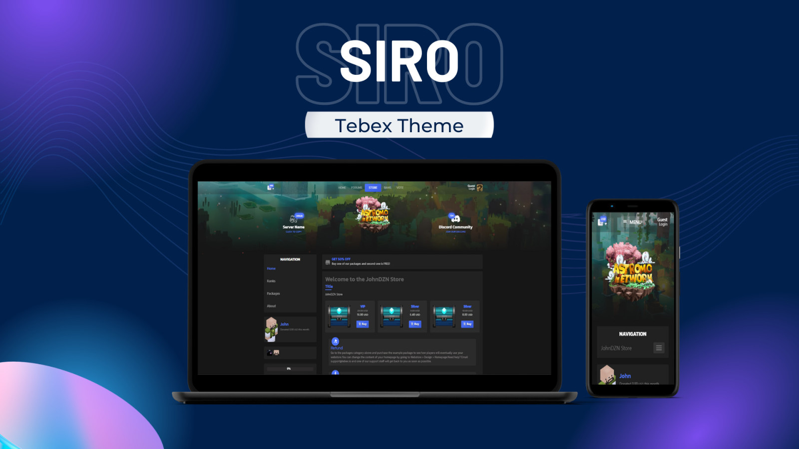 Siro - Tebex Template - Lone Design