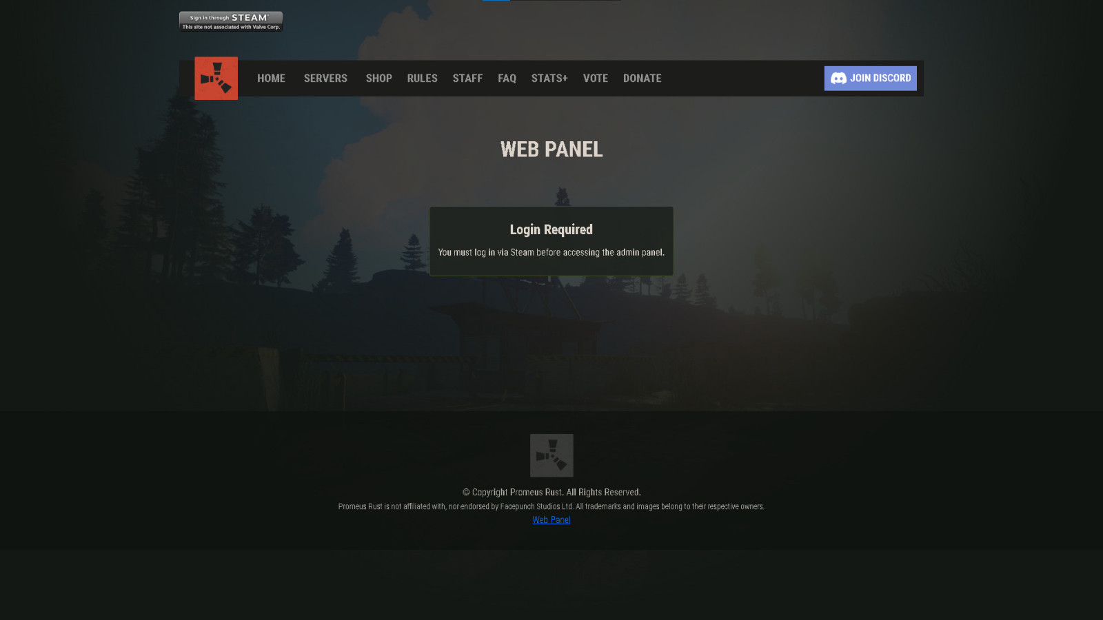 Rust Server Website Template - Outpost - Lone Design