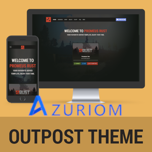 Azuriom Outpost Theme - Lone Design