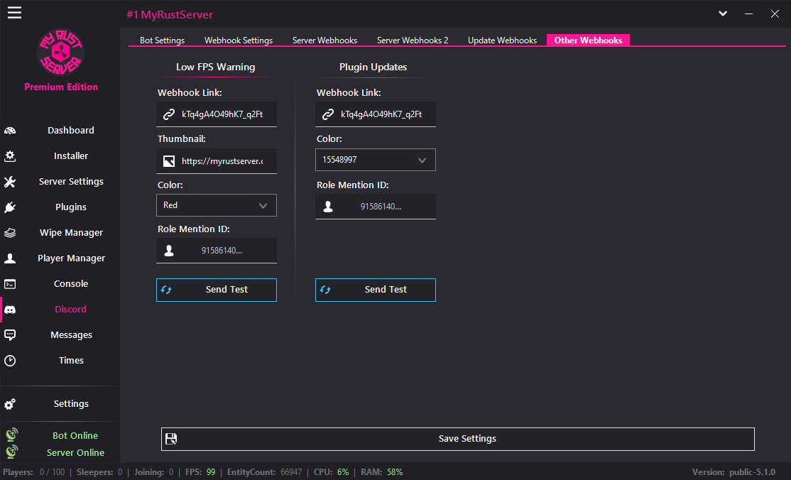 MyRustServer 6.1.4 Server Management Tool - Lone Design